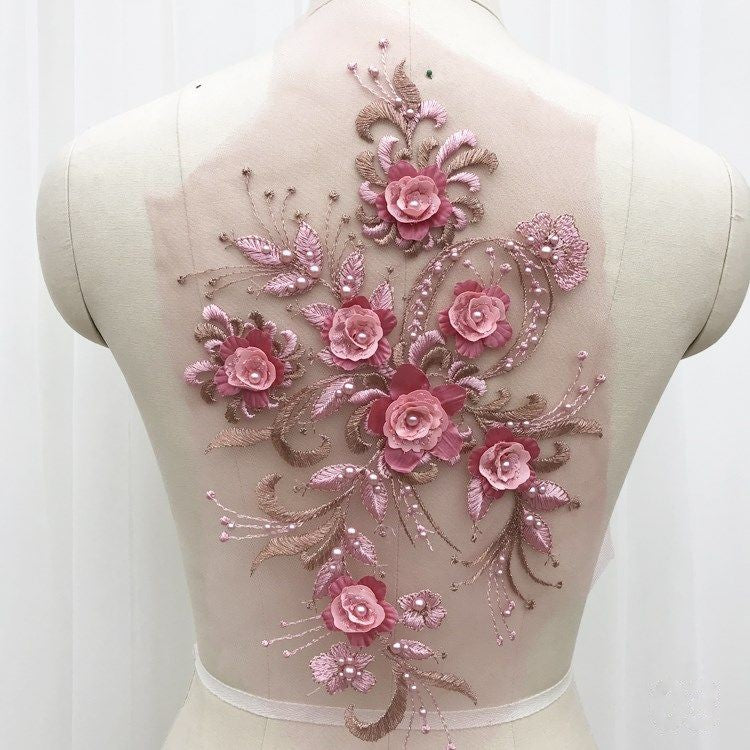 Dusty pink 3D floral applique - Romantic Tutu | Ballet | Nutcracker ...