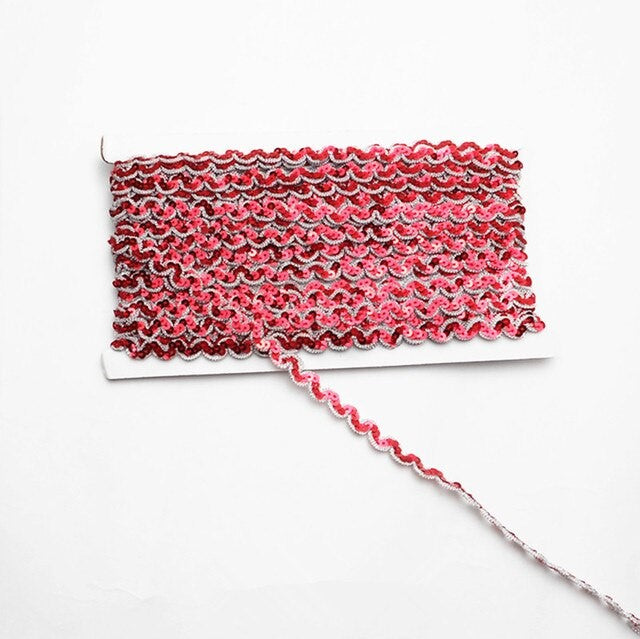 Red and Silver Sequin Trim - Costume Trim | Craft | Sewing | Christmas ...
