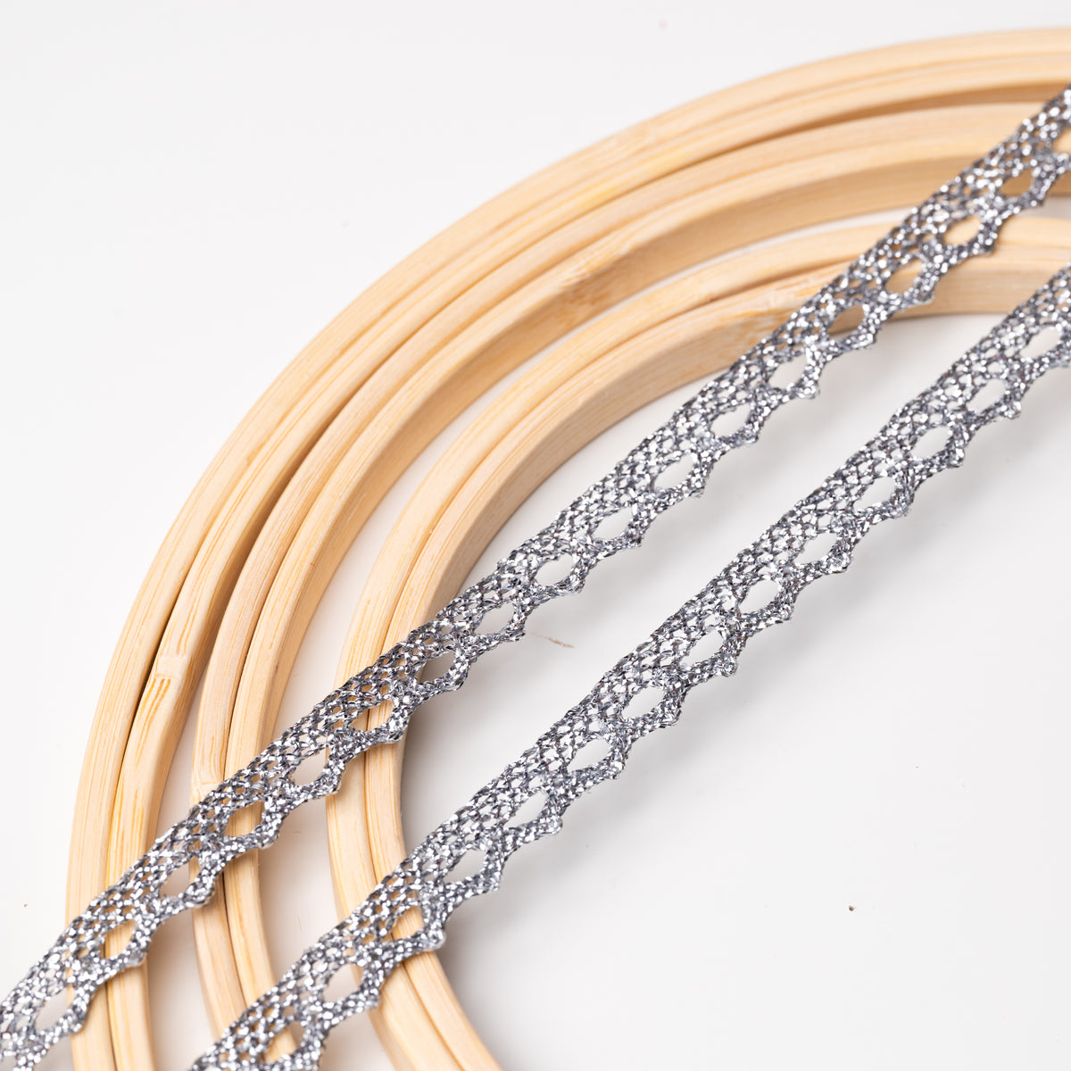 Silver Crocheted Trim - Costume | Scrapbooking | Sewing | Craft ...